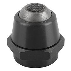 Kipp Self-Aligning Pads, Swivel Angle 20°, 22 mm, Steel, Style M ...