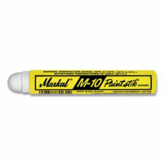Markal Paintstik M and M-10 Marker, 11/16 in x 4.75 in L, White, M-10 ...