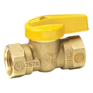Gas Connectors-Shut Off Valve-3/4" One Piece Construction Gas Ball ...