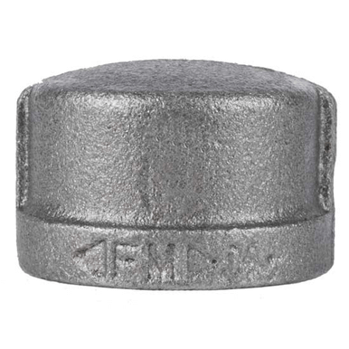 Pipe Fittings - 2-1/2" Black Cap (1/Pkg.) | AFT Fasteners