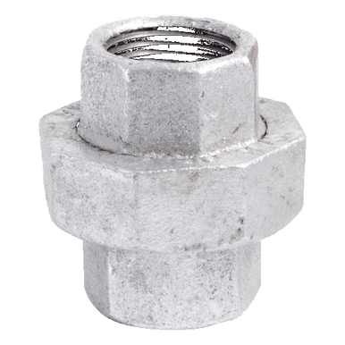 Pipe Fittings - 1/2" Class 150 Galvanized Malleables Iron Pipe - Union ...