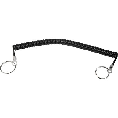 Kipp Retaining Cable w/Eye and Crimp, L=100 mm, Stainless Steel, (10 ...