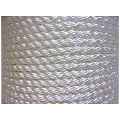 Orion Ropeworks Twisted Nylon Ropes, 1/2 in x 600 ft, Nylon, White, 1 ...