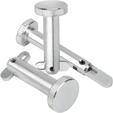 Kipp Locking Pin w/Flat Head and w/Folding Latch, D1=6, L=40, Steel, (1 ...