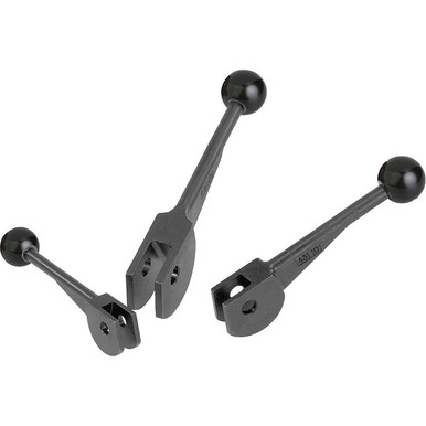 Kipp Cam Lever, Double, Carbon Steel D=10, (1/Pkg.), K0009.10| AFT ...