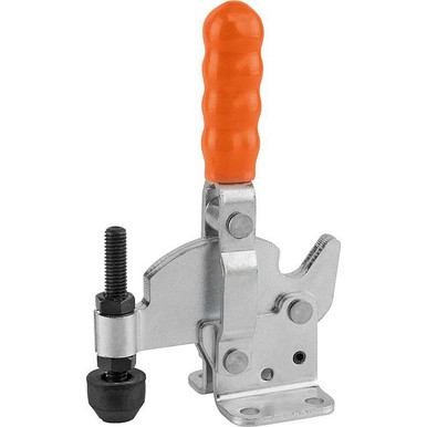 Kipp Toggle Clamp Standard, M08X60, F1=2500, Vertical Cam w/Flat Foot ...