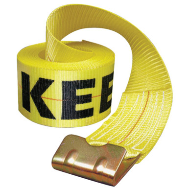 Keeper Winch Strap, 30 ft x 4 in, 15,000 lbs w/Flat Hook, 1/EA | AFT ...