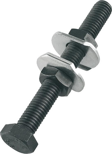 Kipp Clamping Spindle Rigid, Form B, M=M10X80, Steel (10/Pkg.), K0101 ...