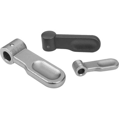 Kipp Lock Grip, Size 1, A=25, 3X8.5, D=4, Steel, Black Oxidized (1/Pkg ...