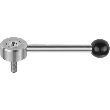 Kipp Tension Lever Flat, External Thread, Size 1, M08X50, A=102, 0 ...