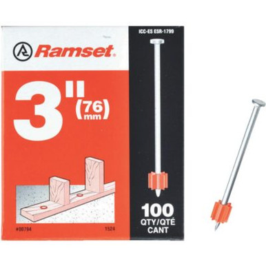 ITW Ramset .300 x 3" Drive Pin - 00794 (100 Box/6 Boxes) #RS300DP | AFT ...
