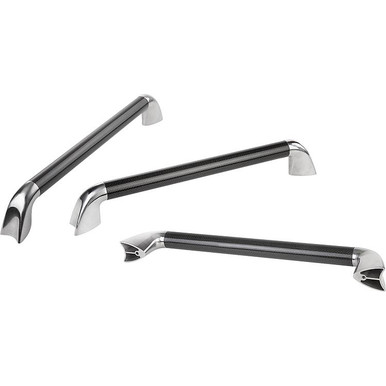 Kipp Tubular Handles, Carbon, L=424 mm, A=350 mm, D=M6, Stainless Steel ...