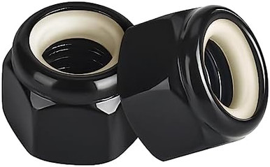 #10-32 NE Nylon Insert Locknuts, 18-8 Stainless Steel, Black Oxide (250 ...