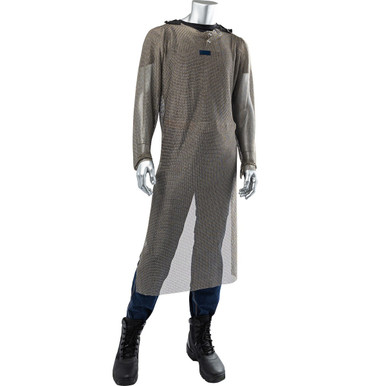 US Mesh Titanium Wire Ring Mesh Full Body Tunic with Sleeves/Medium # ...
