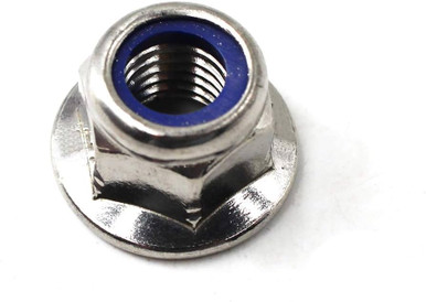 1/4"-20 Flange Nylon Insert Locknuts, No Serrations, 18-8 Stainless Steel (100/Pkg.) | AFT Fasteners