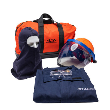 PIP PPE 2 AR/FR Dual Certified Kit - 12 Cal/cm2-Navy Blue/Medium #9150 ...