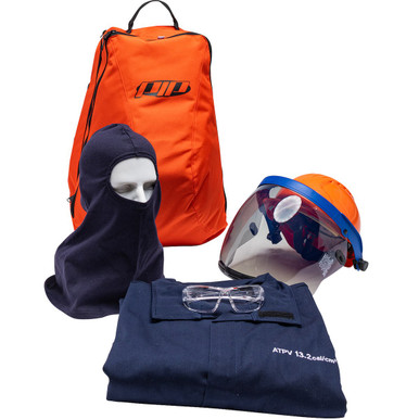 PIP PPE 2 AR/FR Dual Certified Kit - 12 Cal/cm2-Navy Blue/Medium #9150 ...