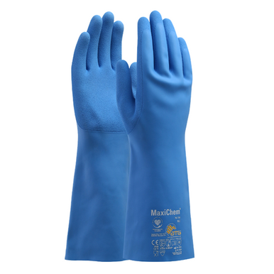 MaxiChem® Latex Blend Coated Glove with Nylon / Elastane Liner and Non ...