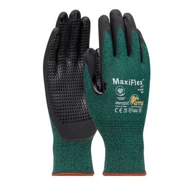 MaxiFlex® Cut™ Seamless Knit Engineered Yarn Glove with Premium Nitrile ...