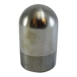 Midland Industries 91010 Standard Bull Plug, 3 in MPT, Steel, Zinc ...