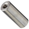 3/8" OD x 1" L x 1/4"-20 Thread, Stainless Steel Female/Female Round ...
