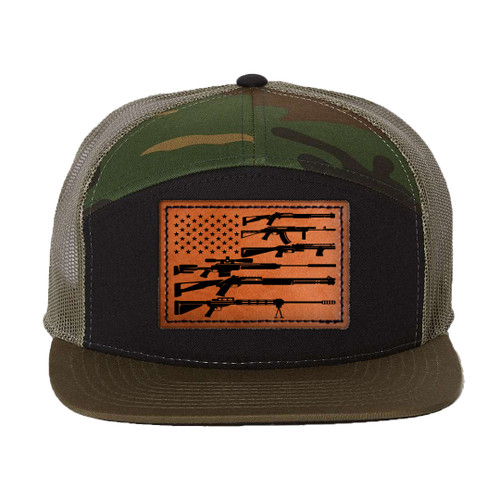 Defenders' Pride: Leather Patch Hat - Military Rifle