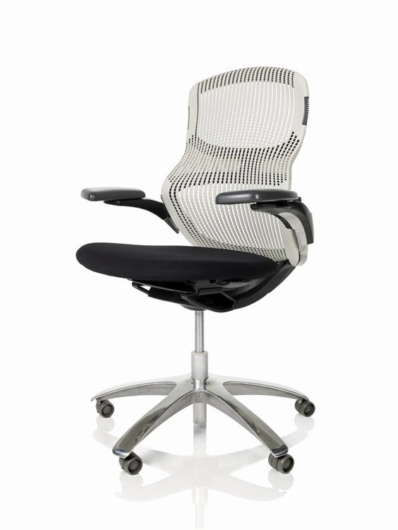 Knoll Generation Chair, 4-D Fully Adjustable Model, Cream White Back ...
