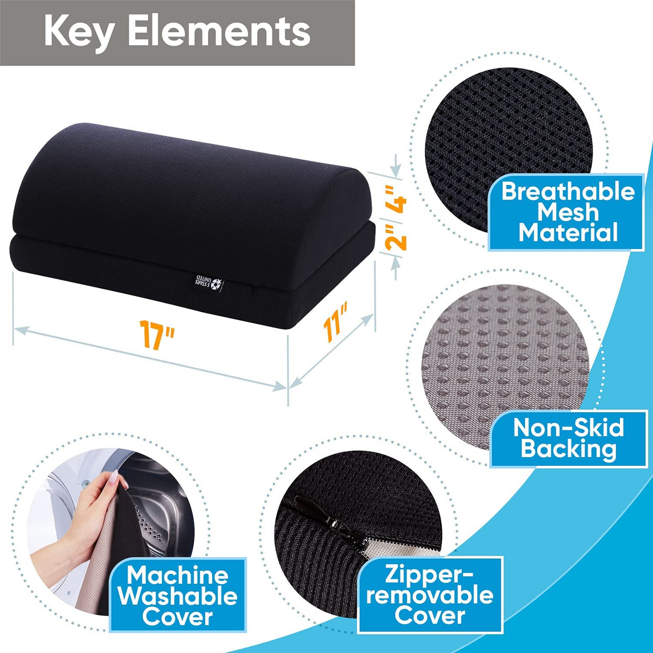 Footrest Relaxer, Helps you stay comfortable when sitting all day