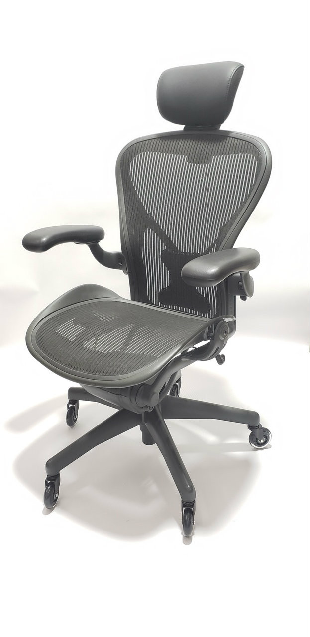 Herman Miller, Aeron Chair, Fully Featured Model, Posturefit Lumbar ...