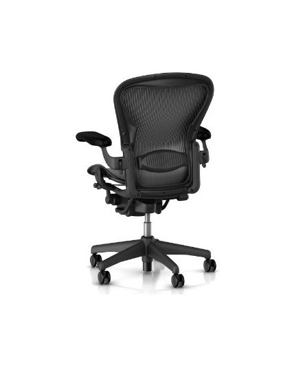 Herman Miller, Aeron Chair, Fully Adjustable Model, Black, Size B