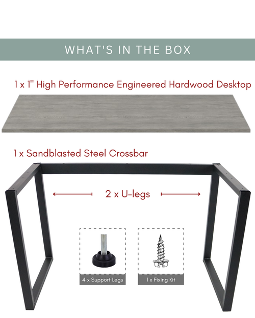 UrbanHaus ASTOR Home Office Desk 30x48 Inch