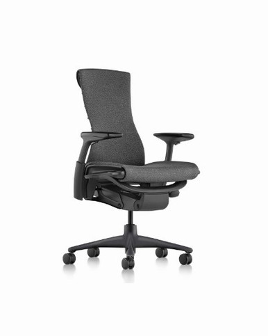 Herman Miller Embody Chair, Charcoal, All Features, Adjustable Arms