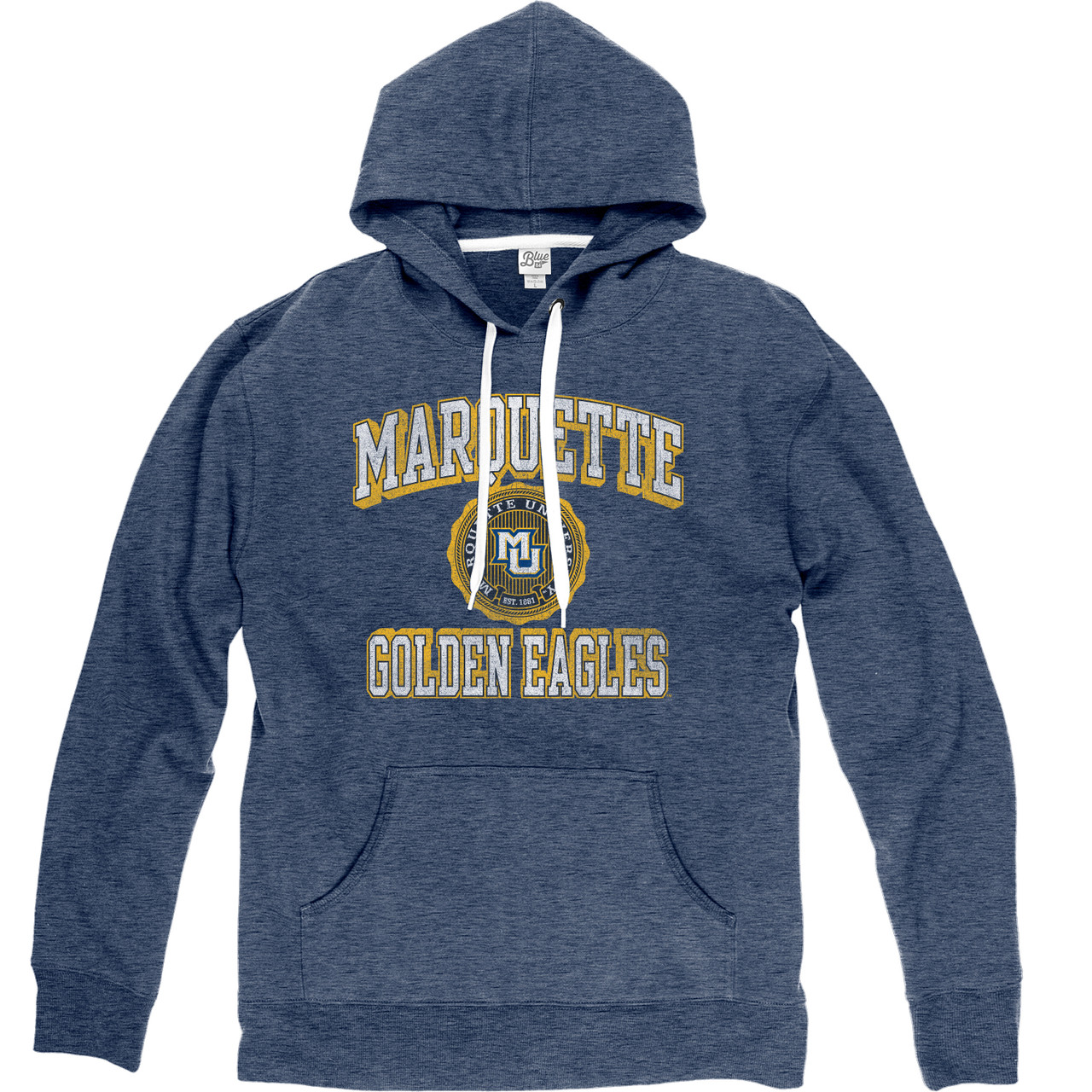 Blue 84 Hermosa Hooded Sweatshirt - Heather Navy - MARQUETTE UNIVERSITY ...