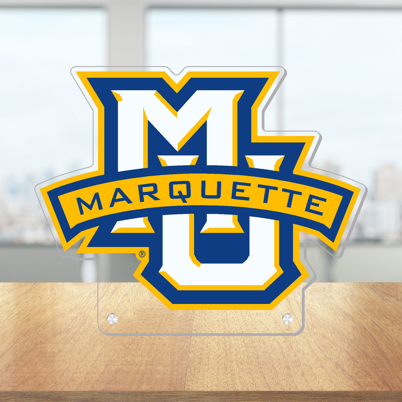 CDI Acrylic MU Stand - MARQUETTE UNIVERSITY SPIRIT SHOP
