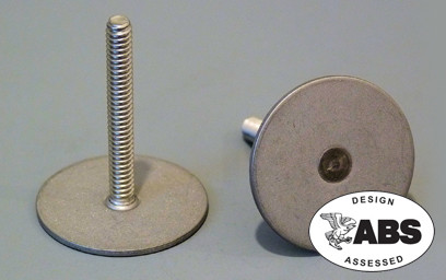 Weld Mount 1.50" Tall #10 X 24 ST125-1024-24 Stainless Stud 1.25" Base ...
