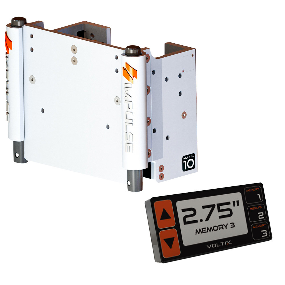 IMPULSE XL 10" Set Back Electric Jack Plate w/Smart Control - White ...