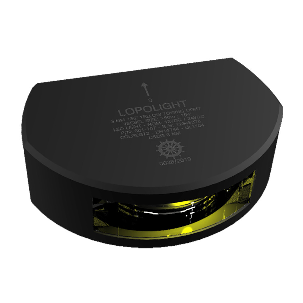 Lopolight Stern Towing Light - 3NM - Black Housing - Vertical Mount ...
