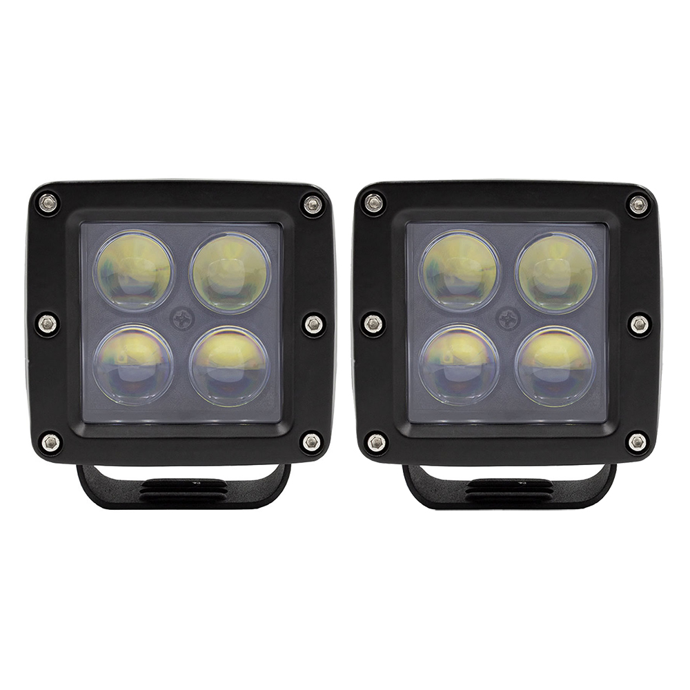 HEISE 3" 4 LED Cube Light - 2-Pack - HE-INFIN22