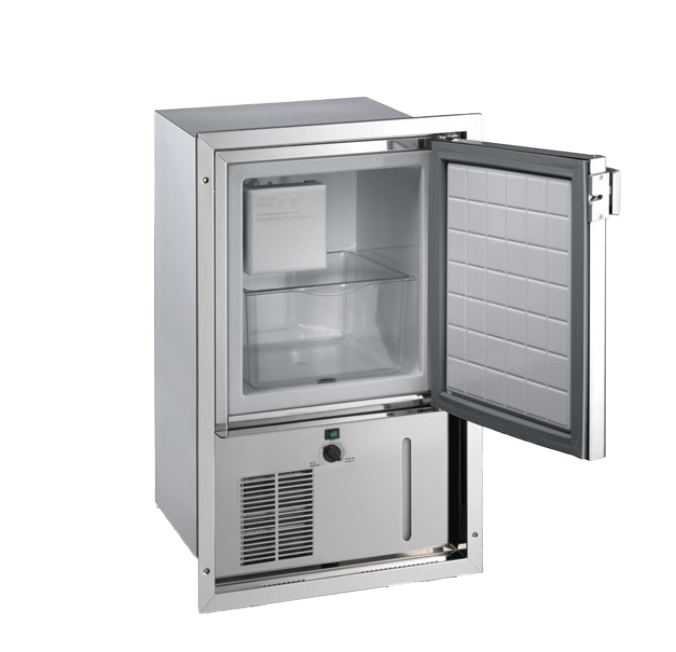Vitrifrigo Ice Maker, Internal refillable water tank, Stainless steel ...