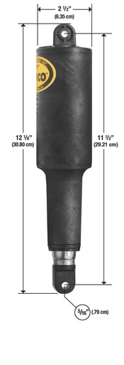 Lenco 2 1/4" Stroke Standard 101 Actuator 5/16" 12v - 15054-001
