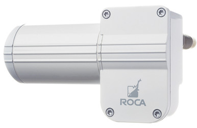 Roca W12 Wiper Motor, 1.5" Shaft, 5/8" bkhd, White, 12v - RC533011