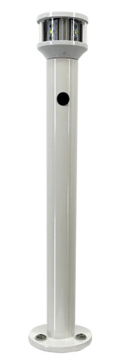 Seaview 36" Light Post With LTBLED12 Nav Light - SVLTP36LED