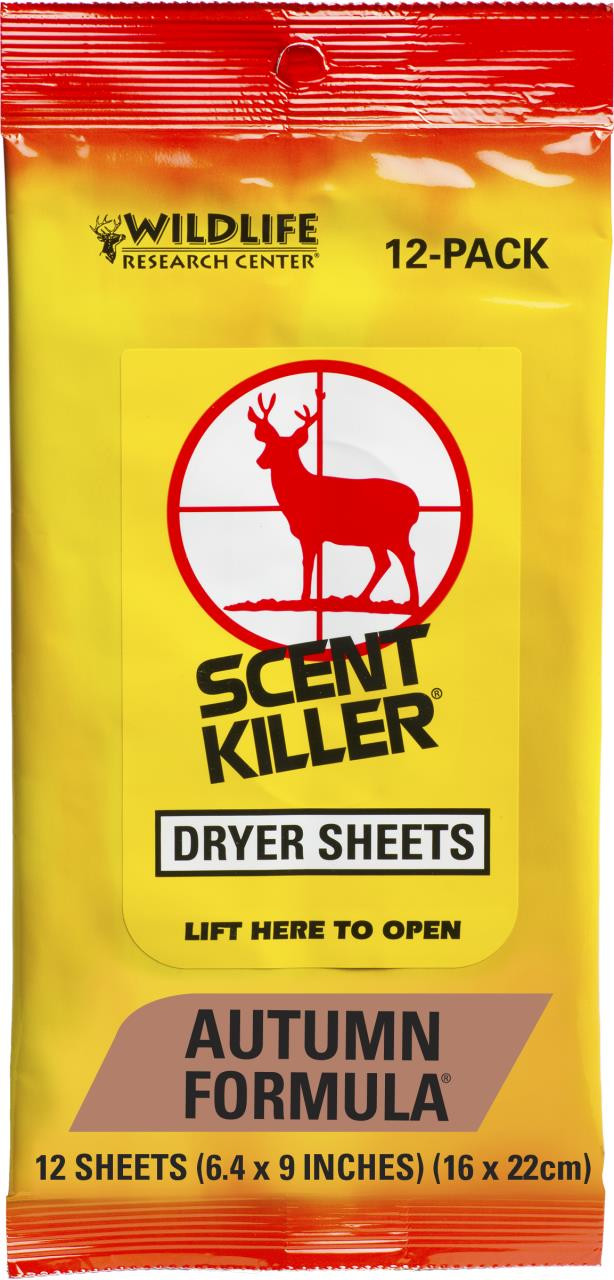 Wildlife Research Ce Scent Killer® Autumn Formula® Dryer Sheets ...