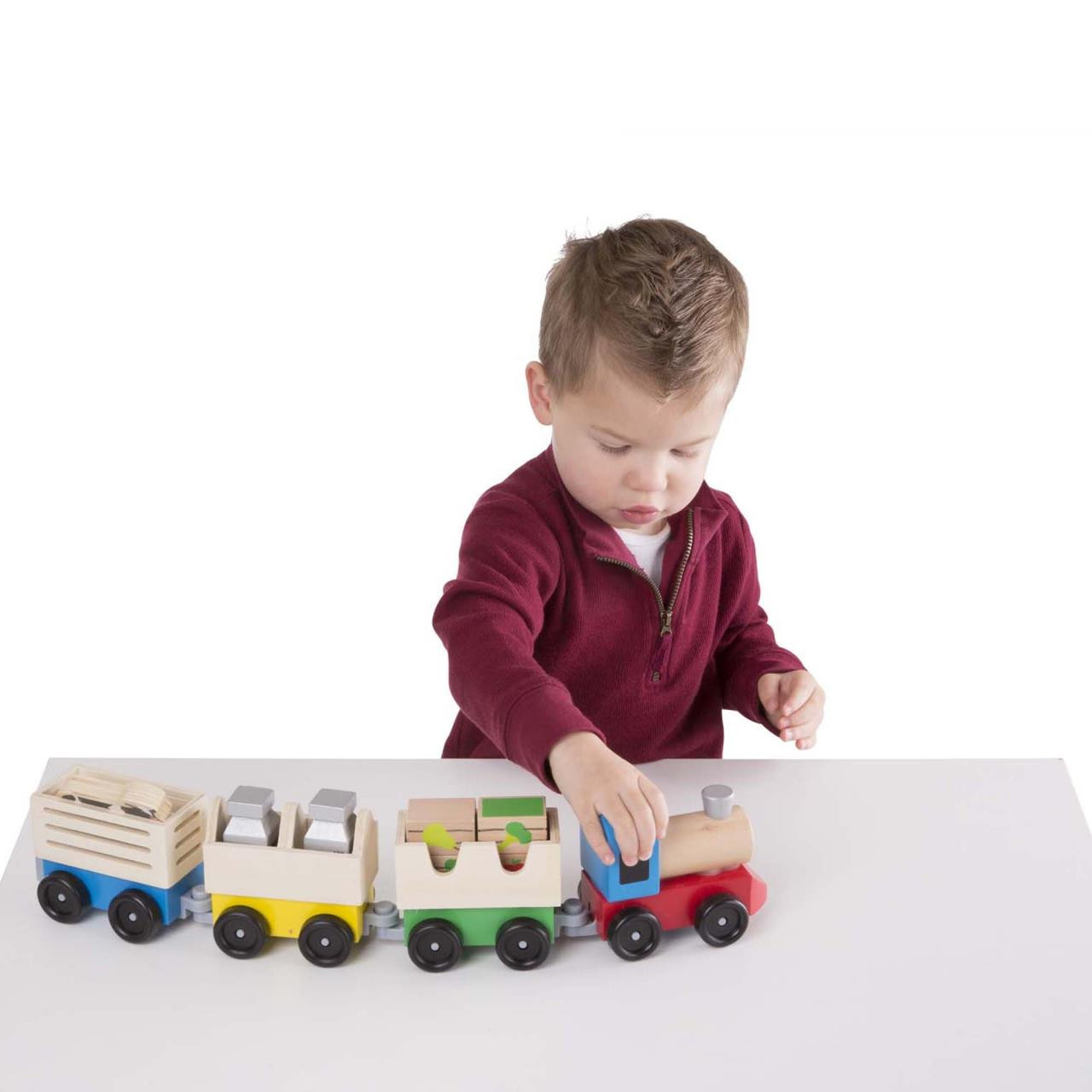 Mellissa & Doug Melissa & Doug Wooden Farm Train Toy Set - Yeager's ...