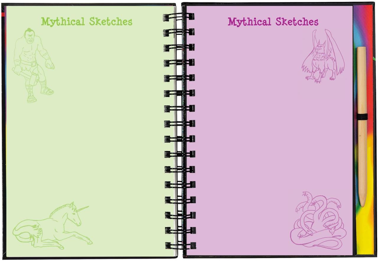 Peter Pauper Mythical Creature Scratch & Sketch - Yeager's Sporting Goods
