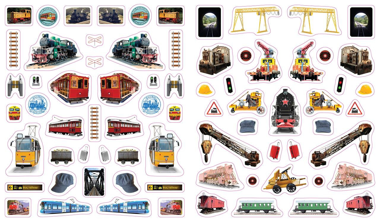 Workman Publishing 400 Reusable Trains Stickers - Yeager's Sporting Goods