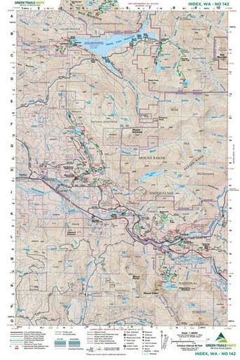 Green Trails Maps Index, WA No. 142 - Yeager's Sporting Goods