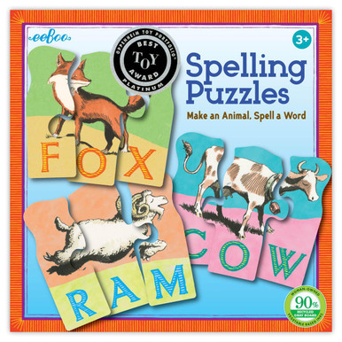 Eeboo Animal Spelling Puzzle - Yeager's Sporting Goods