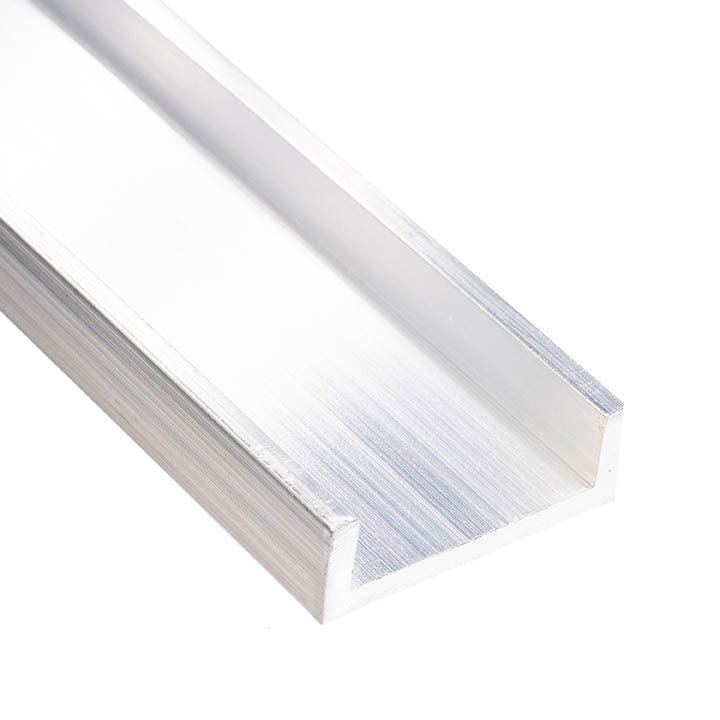 Aluminum U Channel 1-1/2" x 1/2" x 1/8" – Fits 1-1/4" – 6063-T5 ...