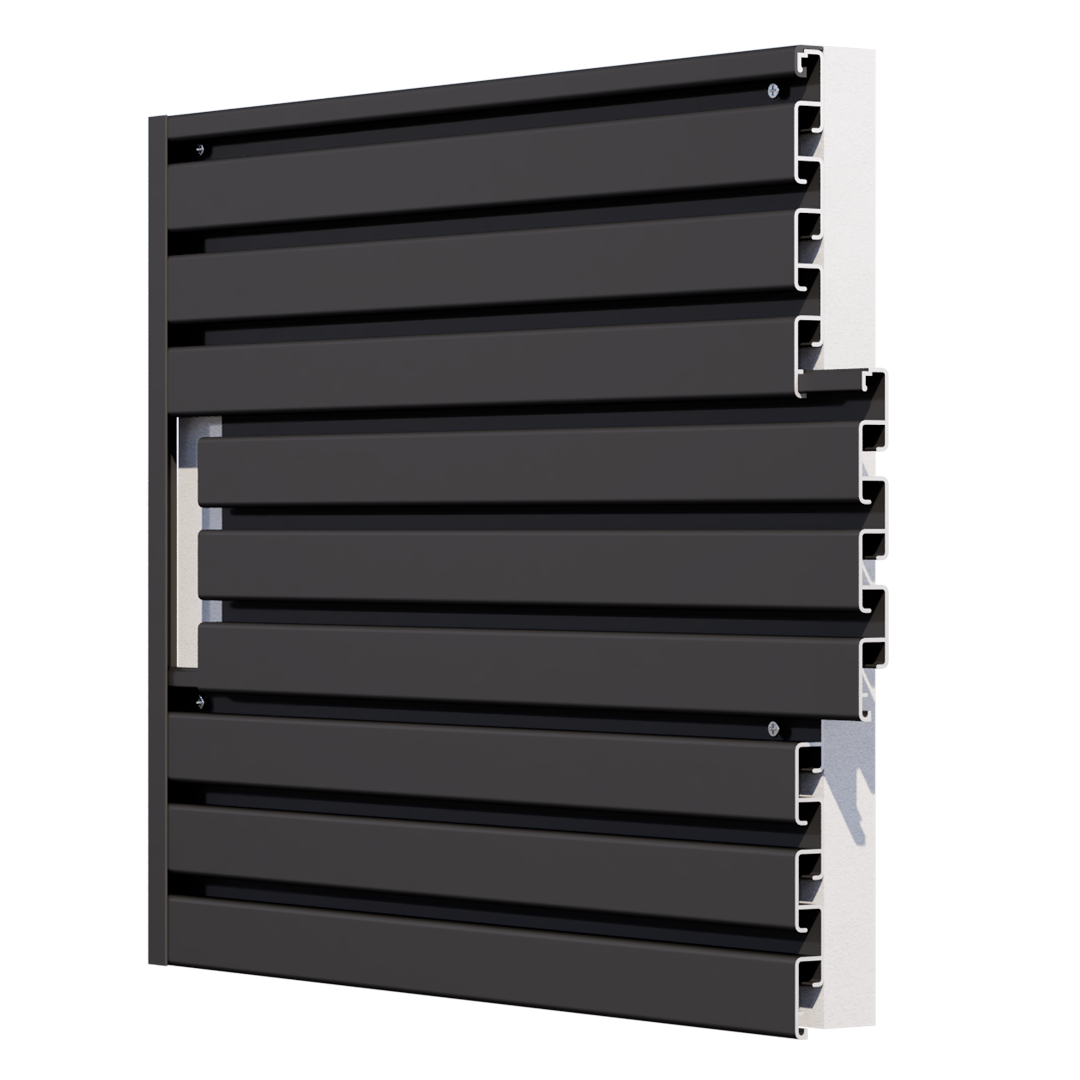 Slatwall - Interlocking System - Interlocking Slatwall Panel: 1/2 ...